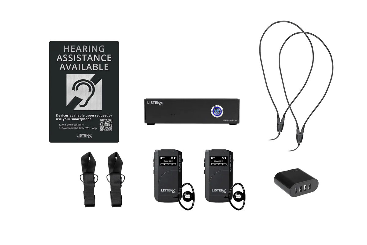 ListenWIFI 2 Channel Wi-Fi System with 2 Receivers (Dante)